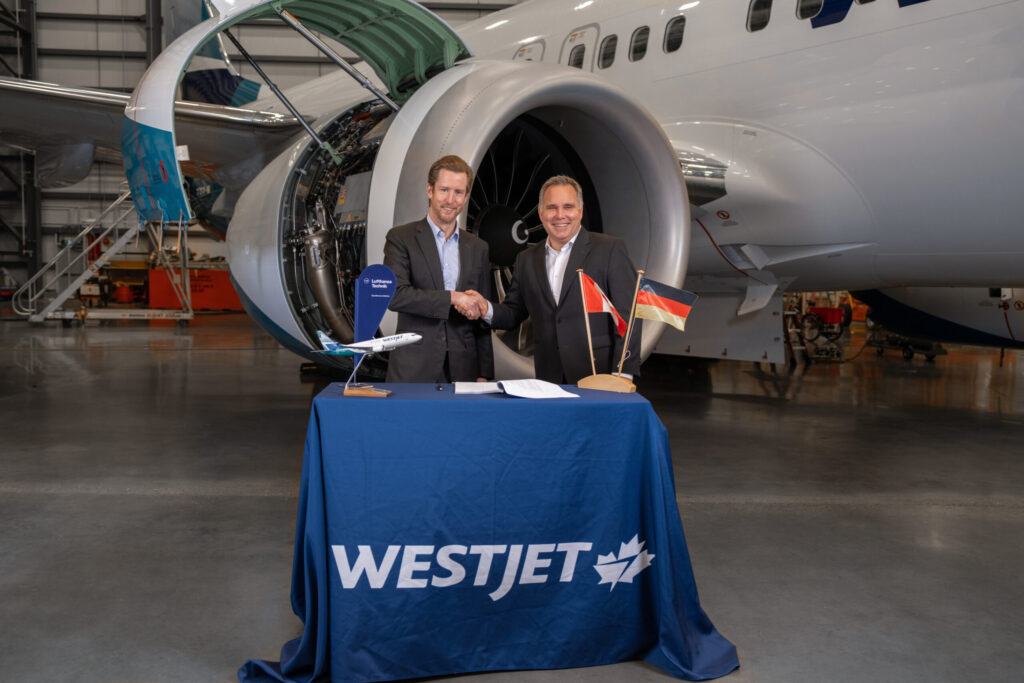 WestJet & Lufthansa Technik sign historic development deal - Travel ...